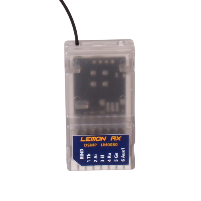 Lemon Rx DSMP 6 Channel Park Flyer Receiver End Pin DSMX Compatible