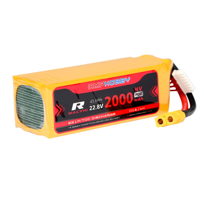 OMPHobby 70C 6S 2000mAh High Voltage 22.8V LiPo Battery M4 Heli Batter