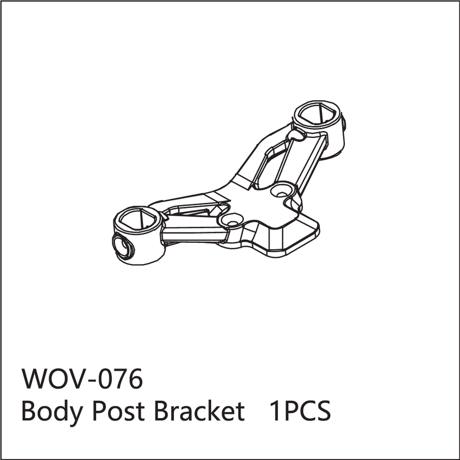 WOV-076 Wov Racing Body Mount Bracket