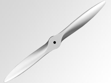 Falcon 24" 2-Blade Civilian Scale Wood Props (Silver Series) 24X8 24X1