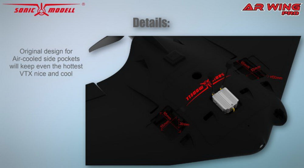 Sonic Modell AR Wing Pro 1000mm Wingspan EPP FPV Flying Wing RC Airpla