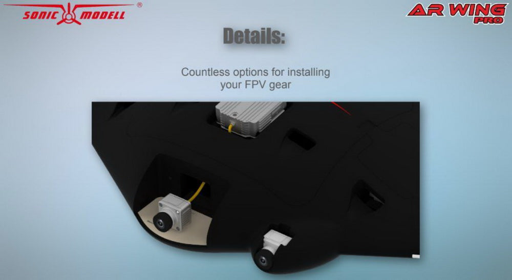 Sonic Modell AR Wing Pro 1000mm Wingspan EPP FPV Flying Wing RC Airpla