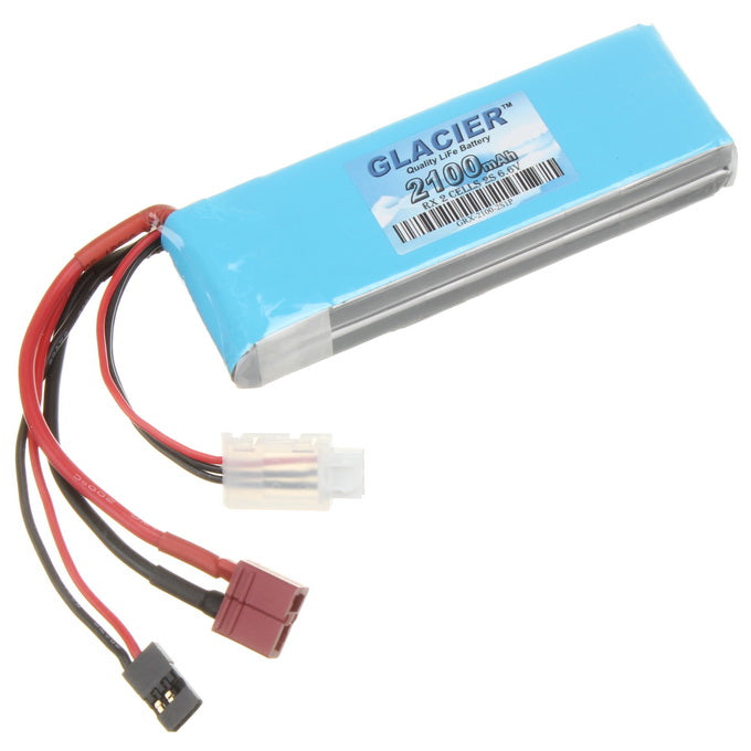 Glacier 2100mAh 2S 6.6V LiFe Receiver Battery - Buddy RC